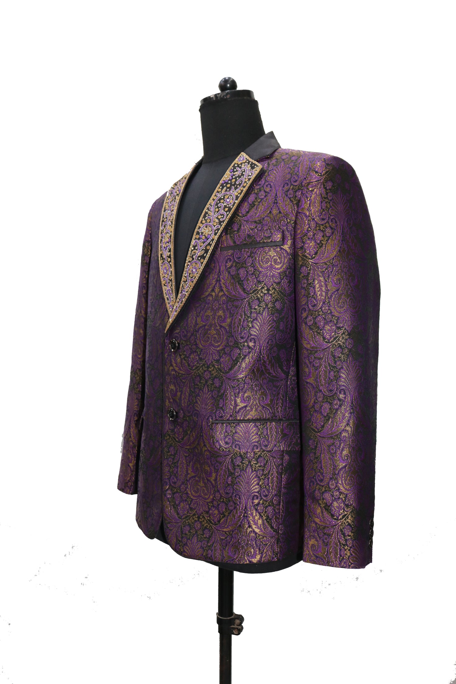 Hand Embroidered Amethyst Blazer – Freeborn Designs