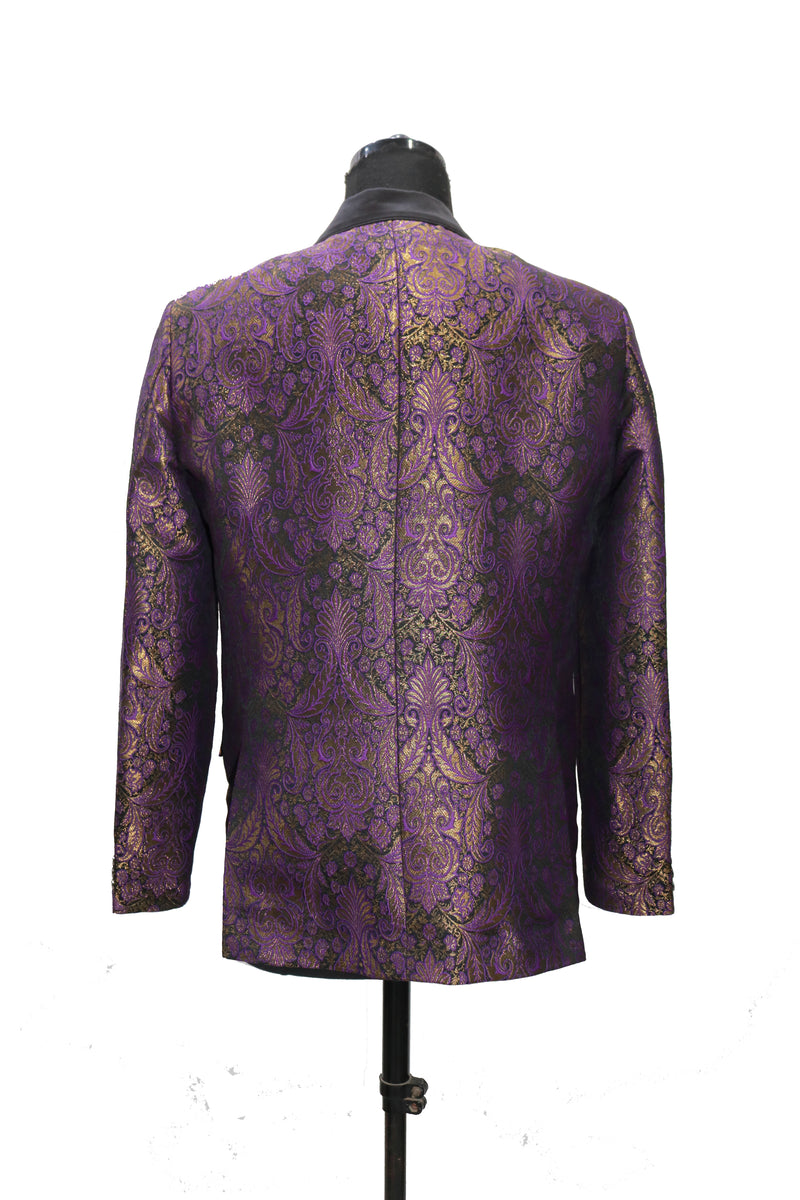 Hand Embroidered Amethyst Blazer – Freeborn Designs